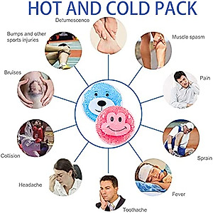 Boo Boo Gel Ice Packs, Kids Ice Packs, Hot Cold Kids Ice Pack, Cold Pack, Cold Therapy and Pain Relief for Minor Cuts, Pain Relief for Kids Injuries, Reusable Gel Ice Packs (4 pcs 5 * 5 inch)