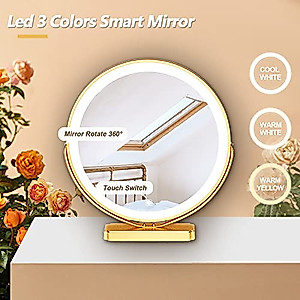 YIMAKEY Vanity Desk Mirror Bluetooth: Cute Makeup Table with Lights Mirror Chair 5 Drawers Wireless Charging Speaker Modern Mesa Combo - for Women - Authentic Handmade (White Black - 31 inch)