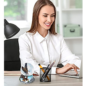 CoTa Global Eagle Snow Globe - Sparkly Water Globe Figurine with Sparkling Glitter, Collectible Novelty Ornament for Home Decor, for Birthdays, Christmas, and Valentine's Day - 65mm