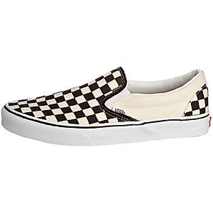 Vans Unisex Adults' Classic Slip On, Black/Off White Check, 7 UK