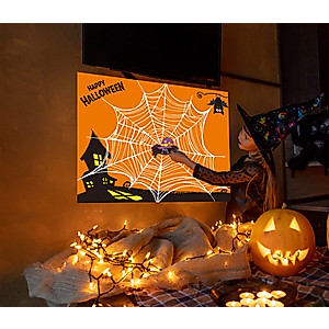 Funnlot Halloween Party Games for Kids Pin The Spider on The Web Halloween Party Games Activities Halloween Pin The Tail