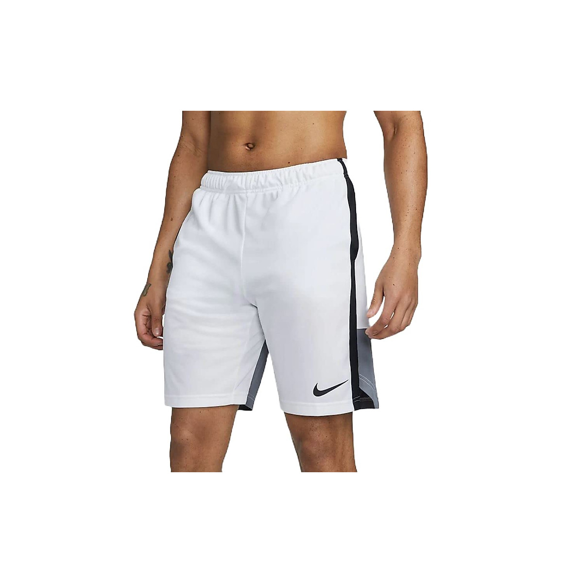 Nike Men's Hybrid 9" Training Shorts (White/Grey/Black) Size XL