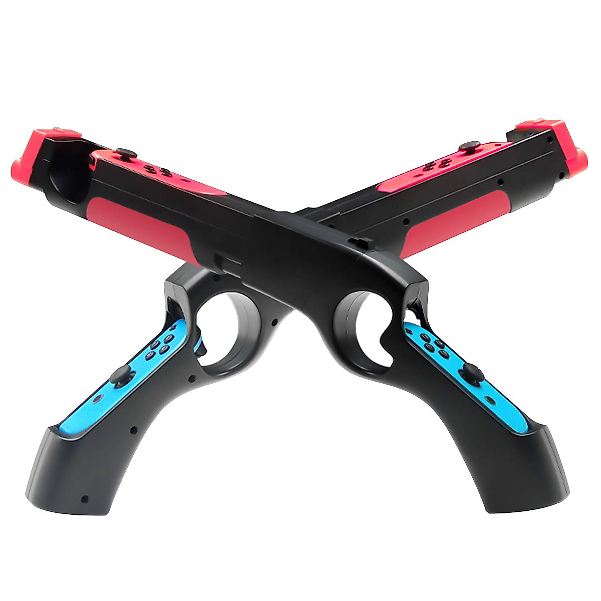 Game Gun Controller Compatible with Joy Cons Hand Grips Shooting Games Wolfenstein 2: The New Colossus, Big Buck Hunter Arcade - Compatible with Nintendo Switch/Switch OLED and Other Shooting Games