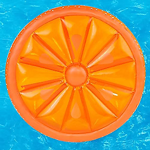 Swimline Giant Fruit Slice Pool Island, Orange