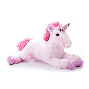 The Petting Zoo Pink Unicorn Stuffed Animal, Gifts for Girls, Posh Plush Unicorn Toy 14 inches