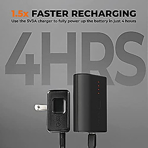 ORORO [All-New] Ultra-Compact Rechargeable Battery Pack for Heated Vests, Heated Jackets and Heated Hoodies