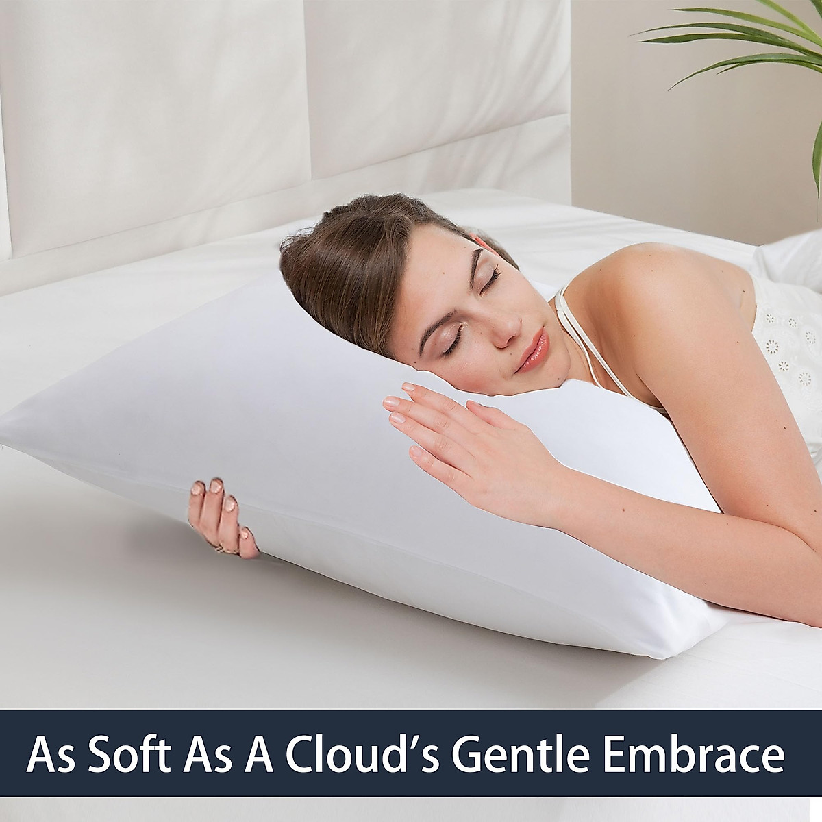 ZPECC Pillow Cases Standard Size 24 Pack - Bulk White Pillowcases with Envelope Closure, Pillow Covers for Home, Camping, Travel Essentials (24 Pack,20x26,White)