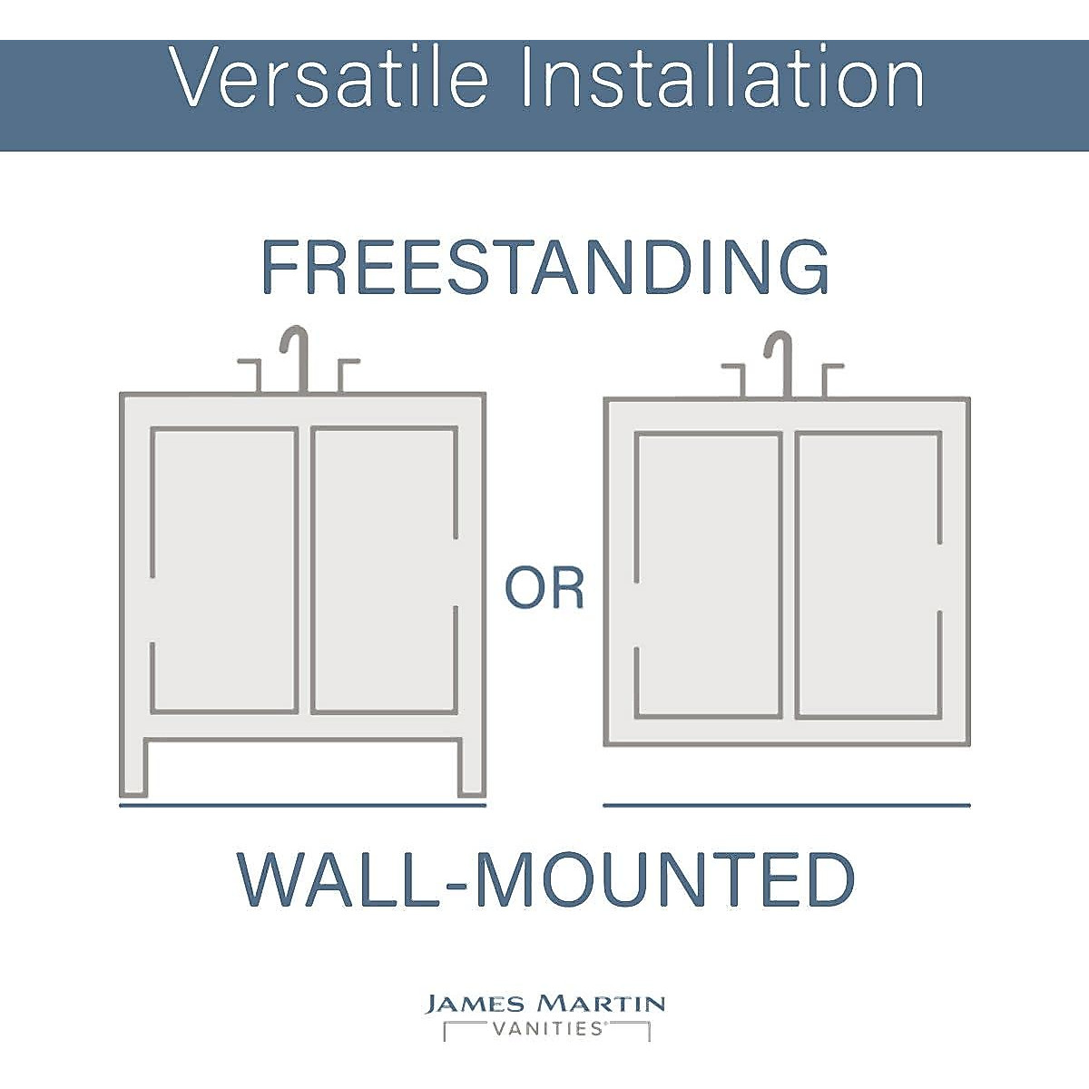 Chicago 36" Single Vanity, White Washed Walnut, with 3 CM Eternal Jasmine Pearl Quartz Top w/Sink