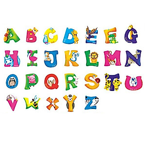 Adam Victor Removable Fun Educational Alphabet Wall Decals Kids Room Decorations Art Décor Stickers Nursery DIY PVC Decal Bathroom Sticker
