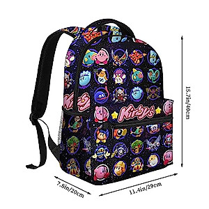 RFYBEW Cute Backpack for Girls Boys,Cartoon Anime Shoulders Bookbag Casual Laptop Backpack Travel Hiking Bag Daypack Aesthetic Purse Backpack