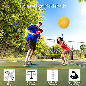 XS XSPAK Pickleball Paddles Set, USAPA Pickleball Rackets Set of 2 Feature a Premium Carbon Craft and Polymer Honeycomb Core, Including Bag and 4 Balls Gift Kit Men Women Kids Indoor Outdoor