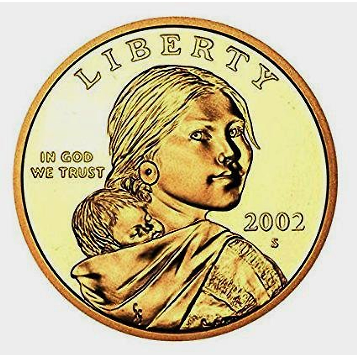 2002 S Sacagawea Native American Proof US Coin DCAM Gem Modern Dollar $1 $1 Proof DCAM US Mint