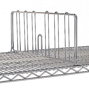 Metro DD24C Super Erecta Chrome Plated Shelf Divider, 24" Width x 8" Height