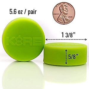 KORE Sous Vide Weighted Magnets | Stainless Steel & Food Grade Silicone | Keep Food Bags Fully Submerged & Prevent Floating Bags | Heavier & Better than Clips, Racks and Other Sous Vide Accessories (Apple Green - 2 pack)