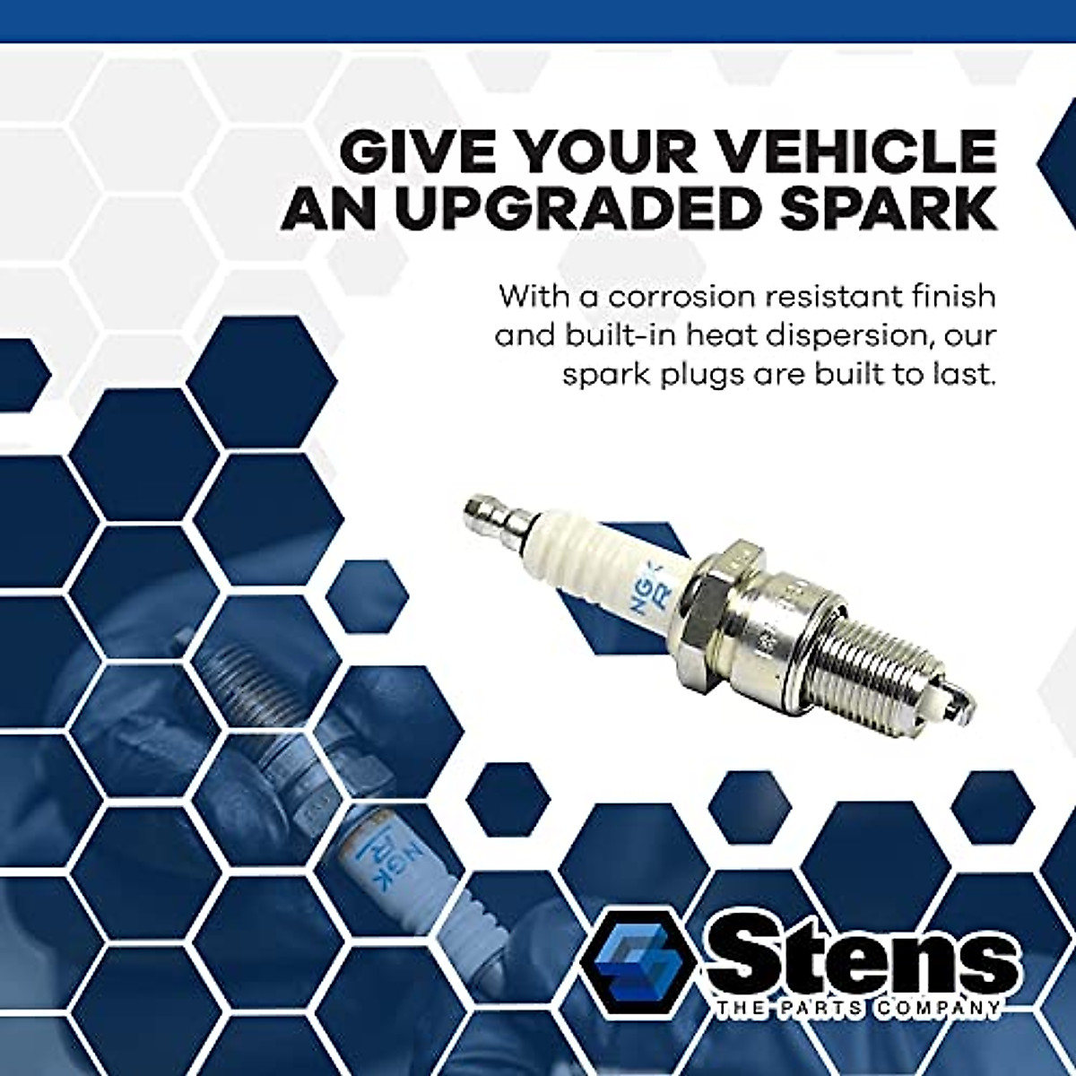 Stens NGK (7133) BPR6ES-11 Standard Spark Plug, Pack of 1, One Size