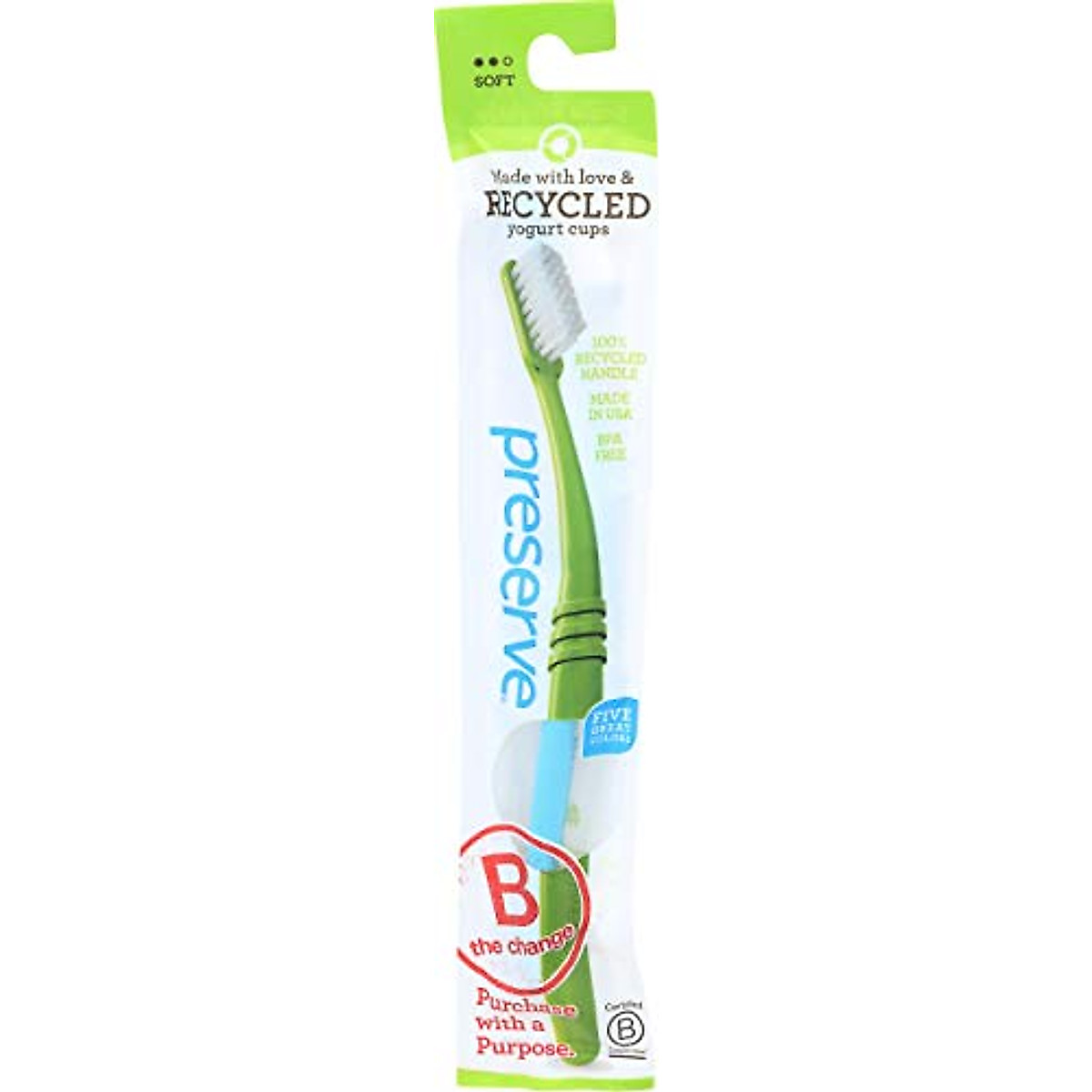 Preserve Adult Soft Toothbrush with Mailer Assorted Colors