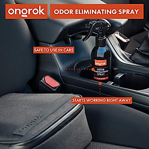 Smoke Odor Eliminator Spray by ONGROK, Natural Unscented (8 oz), Made in USA, Smell Remover for Home and Car, Air Freshener, Smoke Odor Exterminator