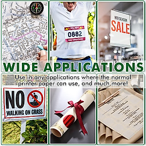 Koala Waterproof Paper for Laser Printer, Tearproof Printer Paper, Matte Double Sided Printable White Film 8.5x11 In 25 Sheets For Printing Backpacking Maps