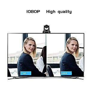 Video Conference Camera 3X Optical Zoom Full HD 1080p HD-SDI HDMI USB PTZ Conference Room Camera for Business Meetings and Conference Microphone Omnidirectional Spaeker