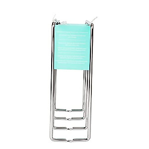 Hardware Resources Polished Chrome U-Shapred Tray Divider for Organizing Baking Sheets, Trays, and Cutting Boards. Bottom Mounting.