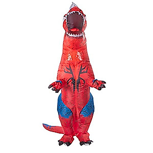 Marvel Spider-Rex Inflatable -Costume - Inflatable -Adult-Costume of Spider-Rex Dinosaur with Gloves