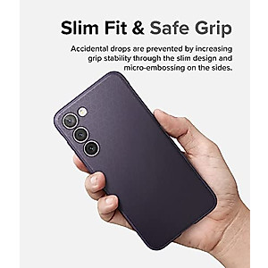 Ringke Onyx [Feels Good in The Hand] Compatible with Samsung Galaxy S23 Plus Case, Anti-Fingerprint Technology Prevents Oily Smudges Non-Slip Enhanced Grip Precise Cutouts for Camera - Deep Purple