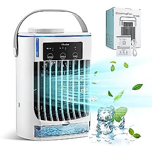 Portable Room Air Conditioners - 3 in 1 Personal Evaporative Air Cooler,3 Speeds Personal Small Air Conditioner,Portable AC Mini Air Conditioner Cooling Fan for Room Bedroom Office Desk Car Tent