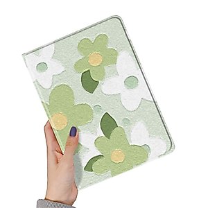 kaidisen Flower Case Compatible with iPad Mini A17 Pro 2024/ iPad Mini 6th Generation 2021 Case Flower Pattern Floral Illustration Cover Auto Sleep Wake Support Pencil Charging,Color 3
