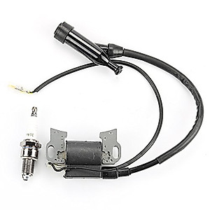 Buckbock GX240 Ignition Coil for Honda GX 240 Gx270 Gx340 Gx390 8hp 9hp 11hp 13hp Engine Lawn Mower Tractor Generator w/Spark Plug