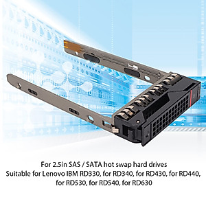 Universal 2.5in SAS SATA Server Hard Drive Bay Tray for Lenovo RD330 RD340 RD430 RD440 RD530 RD540 RD630, Hot Swap HDD Tray Caddy for 2.5in Hard Disk