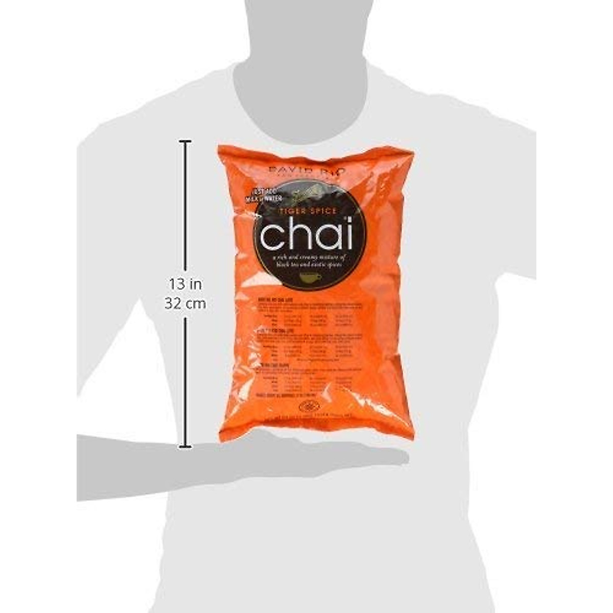 David Rio Tiger Spice Chai, Two 4 Lb. Bags