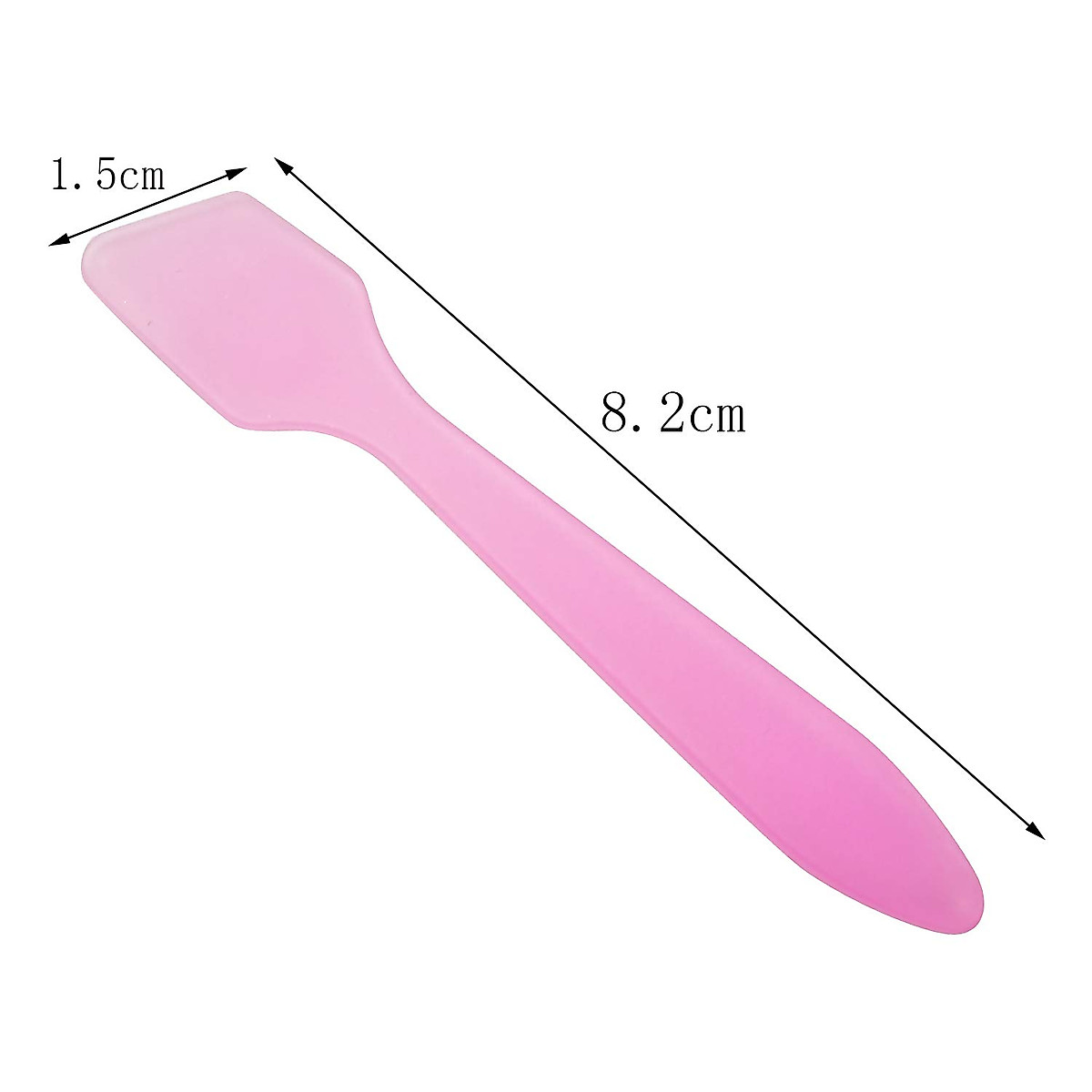 3.2 Inch 5 Color Plastic Cosmetic Spatulas, Disposable Makeup Tools Spoon for Mixing and Sampling, 100 Pcs Random Color
