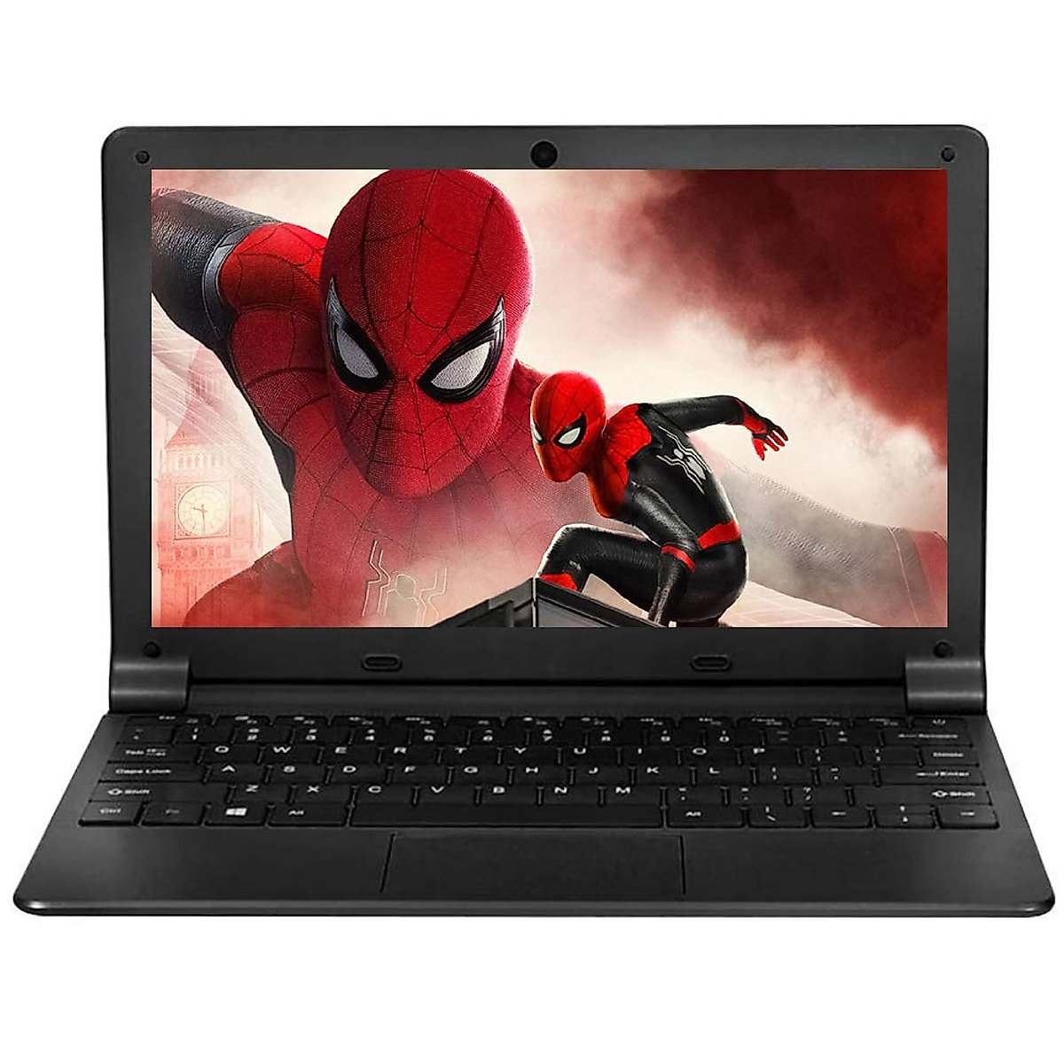 Tocosy HD 12.5 inch Ultrabook Laptop Notebook Computer Windows 10 Quad Core Atom 1.44Ghz Processor 4GB RAM 64GB eMMC Storage USB WiFi HDMI Camera Speaker Keyboard (Black)