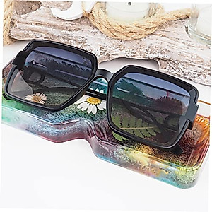 ADOCARN 2pcs Resin Glasses Holder Molds for Resin Silicone Coaster Mold Silicone Square Mold Eyeglasses Holder Making Mold Jewelry Storage Tray Molds Resin Silicone Mold Glasses Tray Molds