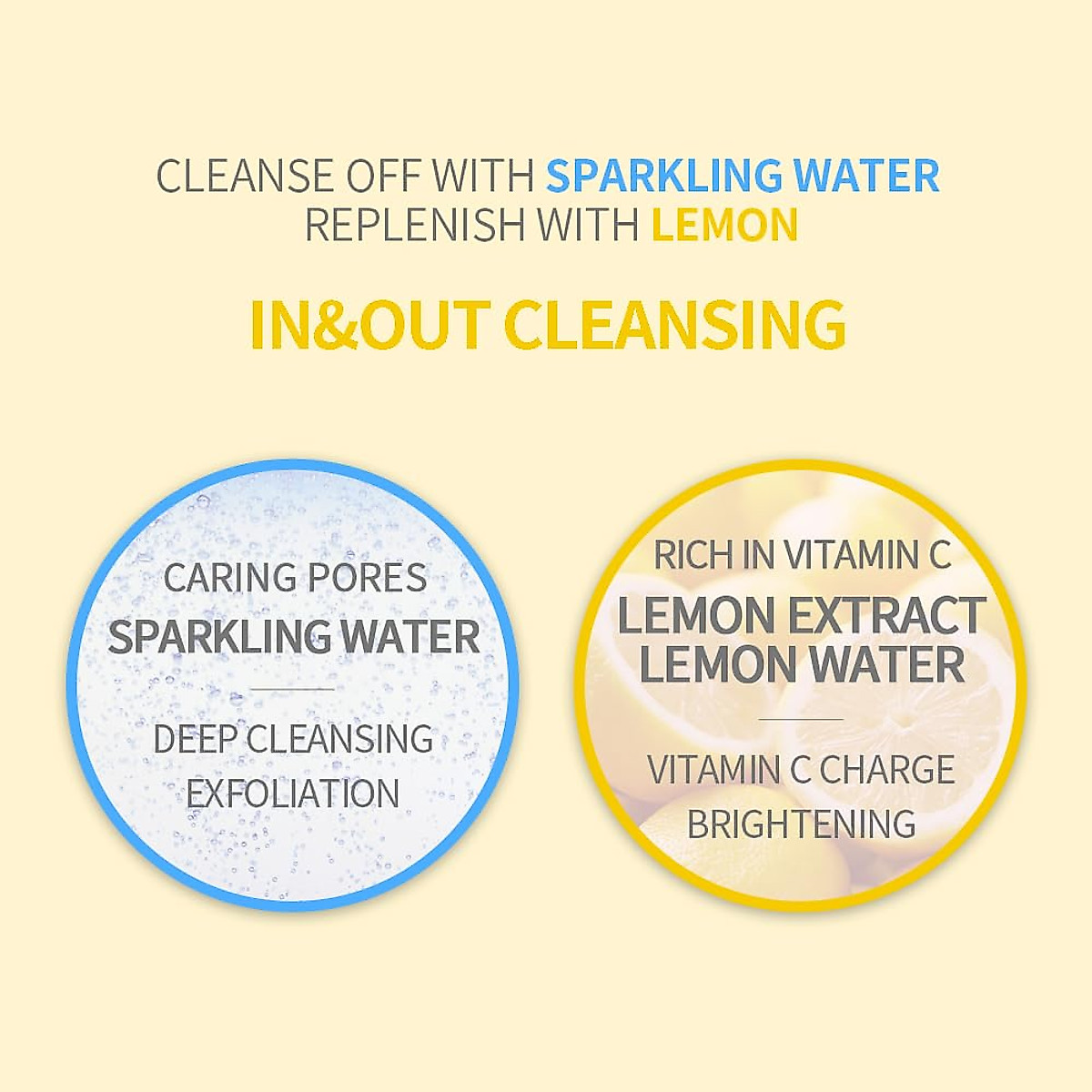 SECRETKEY Lemon Sparkling Peeling Gel, Deep Cleansing, Exfoliation, Skin Moisturization, Low Irritation for Sensitive Skin fl. 4.05 oz / 120 ml, Vitamin C and Refreshing Carbonated Water Synergy