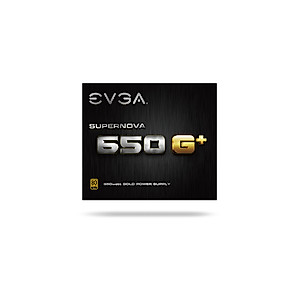 EVGA SuperNOVA 120-GP-0650-X1, 650 G+, 80 Plus Gold 650W, Fully Modular, FDB Fan, 10 Year Warranty, Includes Power ON Self Tester, Power Supply