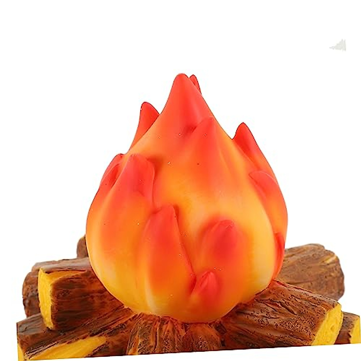 FONDOTIN Flame Lamp Battery Desk Lamp Halloween Decor Battery Light Bulb Simulated Campfire Lamp Simulated Fire LED Torch LED Desk Light Flashing Decorate Bonfire Lamp Prop Lights Resin