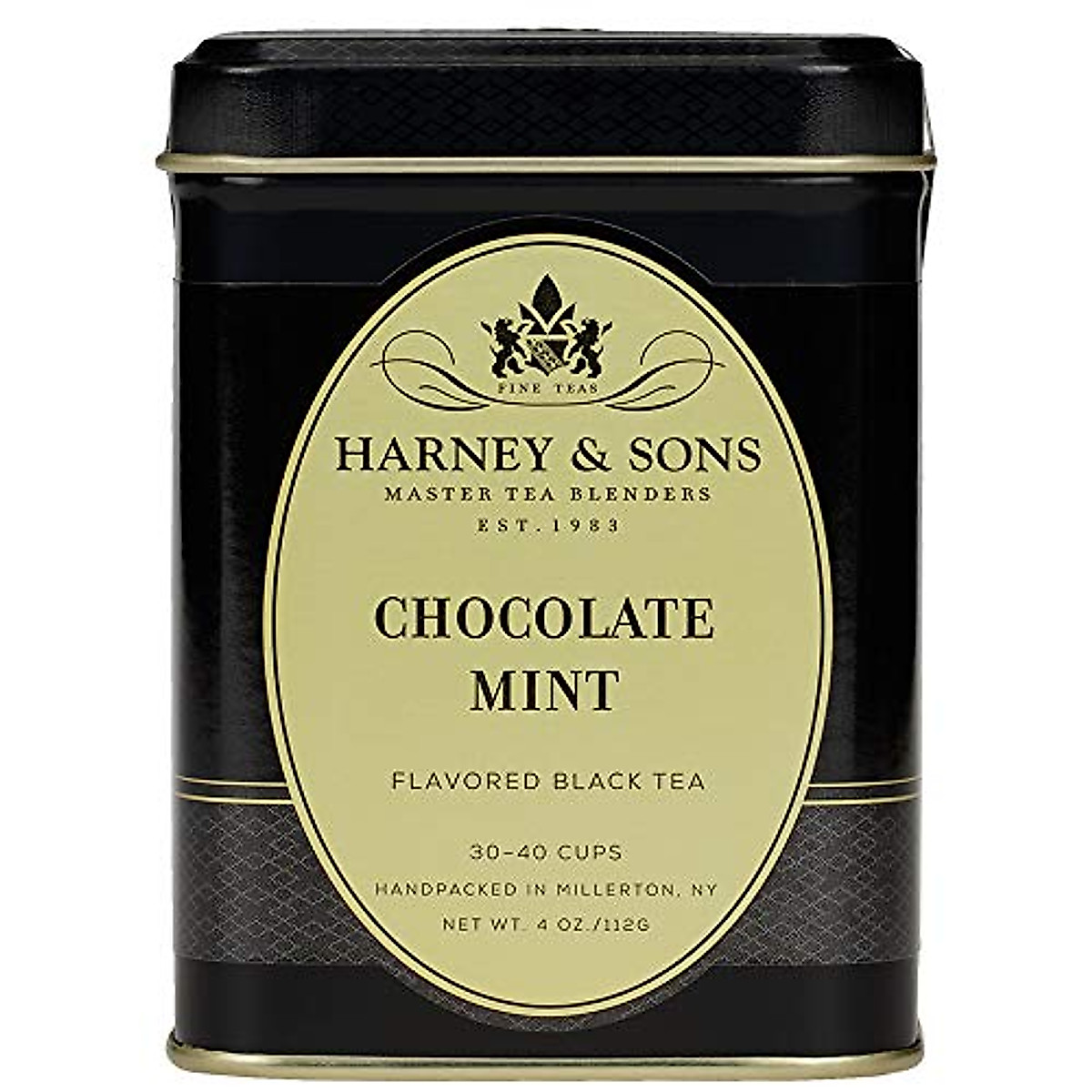 Harney & Sons Loose Leaf Black Tea, Chocolate Mint, 4 Ounce