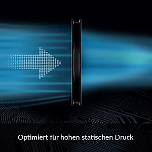 ARCTIC P12 Slim PWM PST - PC Fan, 120mm Case Fan with PWM Sharing Technology (PST), Pressure-optimised, Quiet Motor, Computer, Extra Slim, 300–2100 RPM - Black