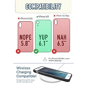 Smartish iPhone XR Slim Case - GripmunK [Lightweight + Protective] Thin Cover for Apple iPhone 10R (Silk) - Black Tie Affair