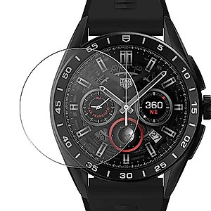 Puccy 3 Pack Tempered Glass Screen Protector, compatible with TAG Heuer Connected SBR8A80.EB0259 Protectors Guard