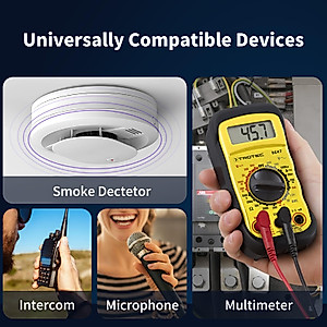 PILOCEL 9V Batteries 4 Pack, 9 Volt Alkaline Battery, Long-Lasting 9V Battery for Smoke Detector, 10-Year Shelf Life, 4 Count