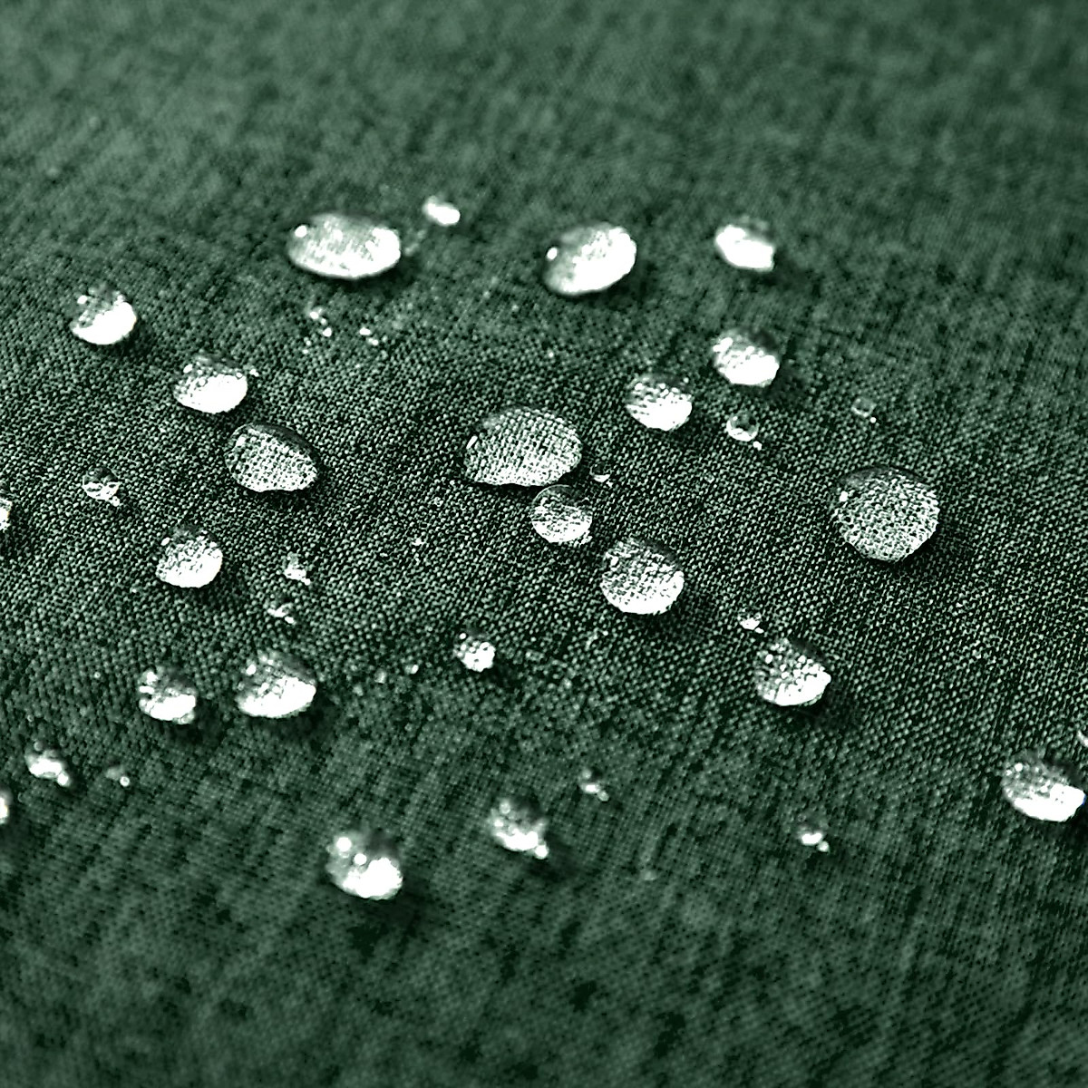 MIULEE Pack of 2 Spring Decorative Outdoor Solid Waterproof Throw Pillow Covers Polyester Linen Garden Farmhouse Cushion Cases for Patio Tent Balcony Couch Sofa 18x18 inch Emerald Green