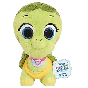 Disney Junior T.O.T.S. Tellulah the Turtle, 6-inch Bean Plush Stuffed Animal, Super Soft Plush