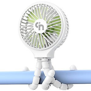 HomeLifairy Stroller Fan Battery Operated Fan Clip On Fan Rechargeable Handheld Personal Portable Fan Car Seat Fan for Baby Small Desk USB Mini Fan for Stroller Accessories