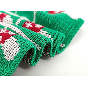 Women’s Knit Crop Tank Top Halter Neck Cute Mushroom Graphic Backless Crochet Summer Cami Top Green