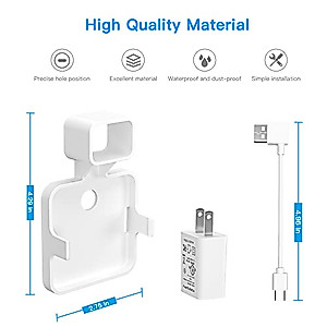 Charging Bracket Holder for SwitchBot Hub-Mini-Smart-Remote - Come with Charging Cable and US Plug Charger, Holder for Wall Socket,Space Saving Indoor
