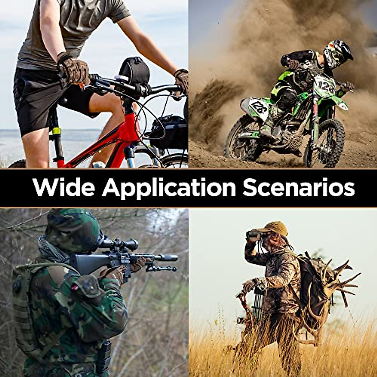 Mossy Oak Rubber Guard Tactical Gloves, Touch Screen Airsoft Army Gloves for Outdoor Hunting Motorcycle Climbing Paintball Shooting Combat