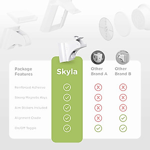 Spare Keys for Magnetic Cabinet Locks (2-Pack) by Skyla Homes - Powered by Premium Neodymium Magnet - Baby Safety Lock Key