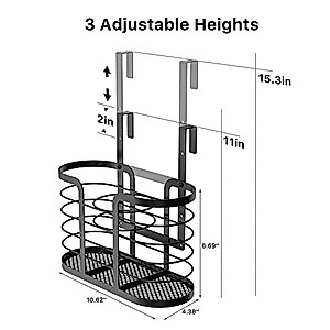 YIGII Hair Tool Organizer - Dryer Holder/Blow Holder Cabinet Door, Bathroom Care & Styling Tools Storage Basket for Dryer, Flat Irons, Curling Straighteners